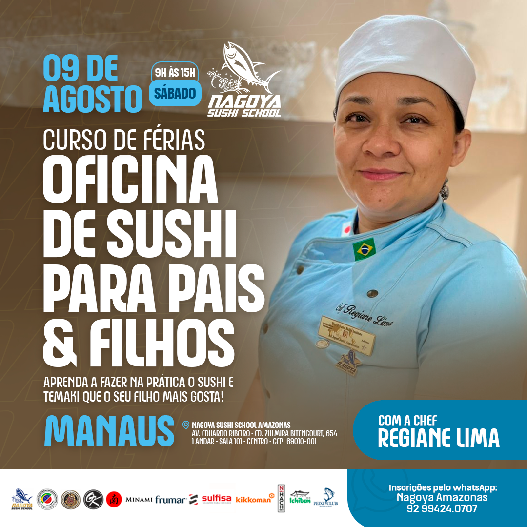Curso de Sushi em Manaus - Nagoya Sushi School - Nagoya Sushi School